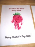 Strawberry Handprint Art – Free Printable – Staying on the Sunnyside